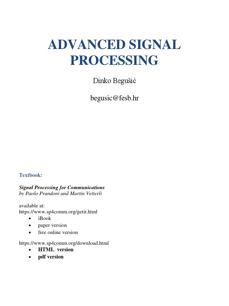 ASP ESME Introduction2 2022 | PDF | Discrete Time And Continuous Time | Sampling (Signal Processing)