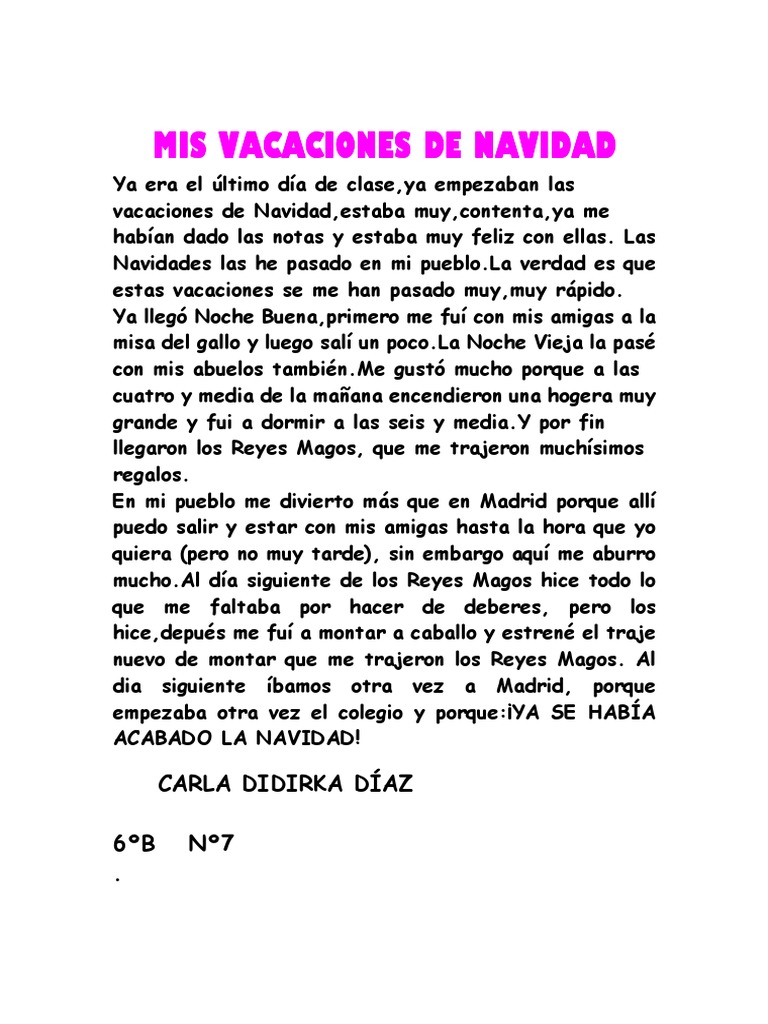 Mis vacaciones de Navidad en el pueblo | PDF | Novela negra, policíaca ...