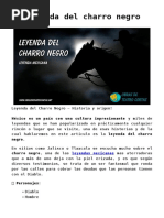 La Leyenda Del Charro Negro Ingles | PDF