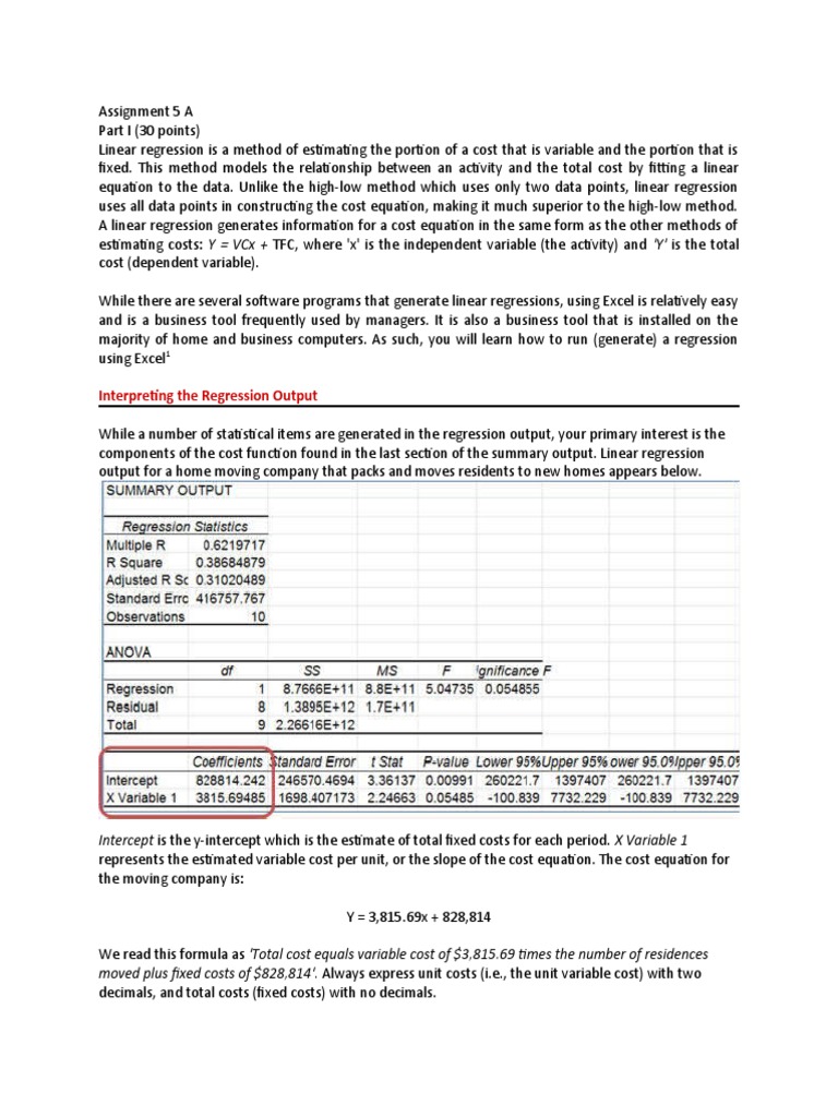 Linear Regression | PDF | Regression Analysis | Linear Regression Linear Regression | PDF | Regression Analysis | Linear Regression