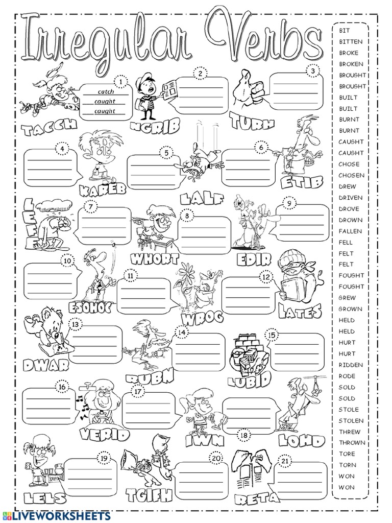 Common Irregular Verbs List | PDF