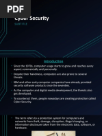 Introduction To Cybersecurity | PDF | Security | Computer Security