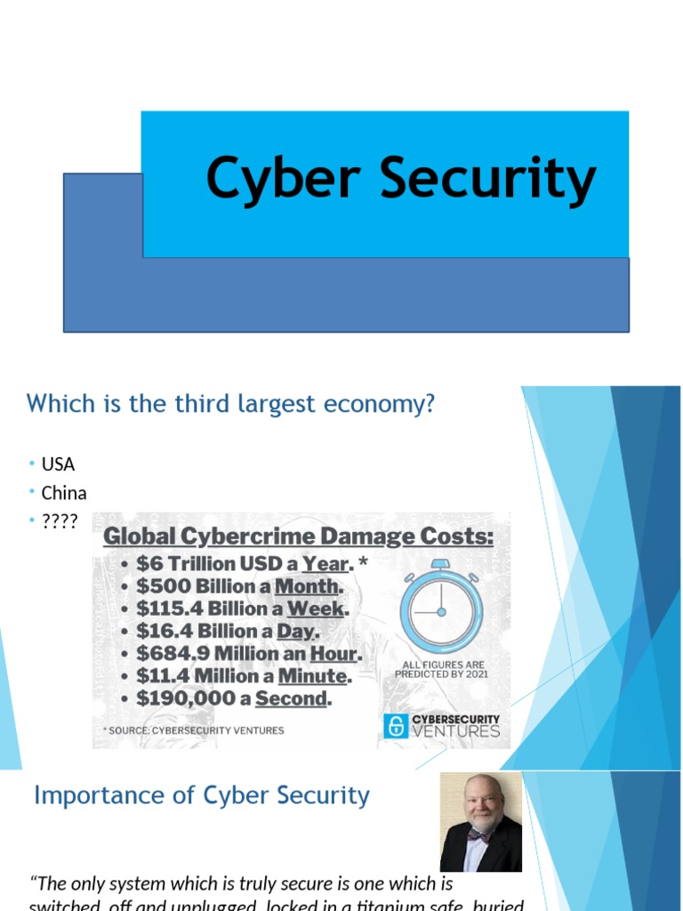 Cyber Security: Importance and Threats | PDF | Malware | Computer Virus