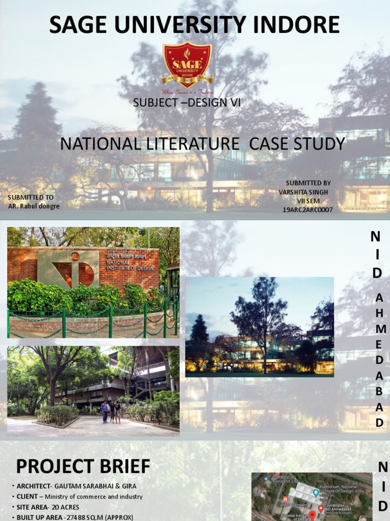 National Literature Case Study | PDF | Concrete | Stairs