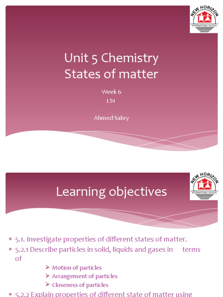 Science Year 7 Cambridge Presentation Powerpoint Unit 5 Part 1 | Download Free PDF | Gases | Liquids