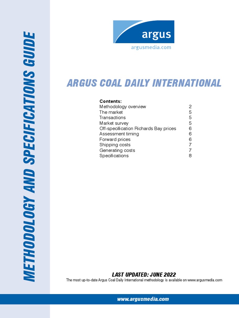 Argus Coal Daily International | PDF | Market (Economics) | Derivative ...