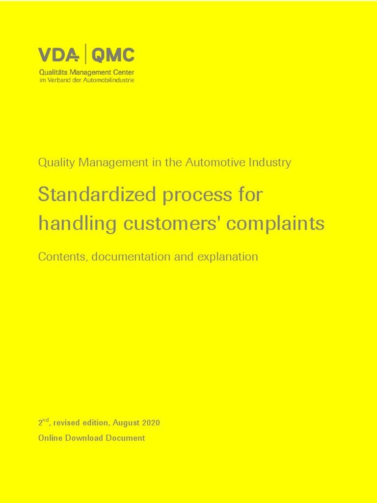 VDA Yellow Volume STR EN 2 Edition 2020 | PDF | Supply Chain | Information