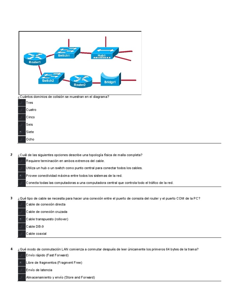 Ccna1 Final Español Pdf Conmutador De Red Enrutador Computación