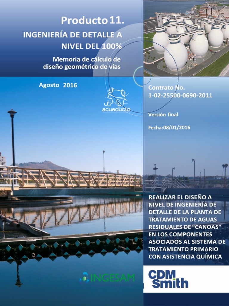 PTAR - Canoas - P11 - Diseño Geom. Vias | PDF | Diseño | La carretera