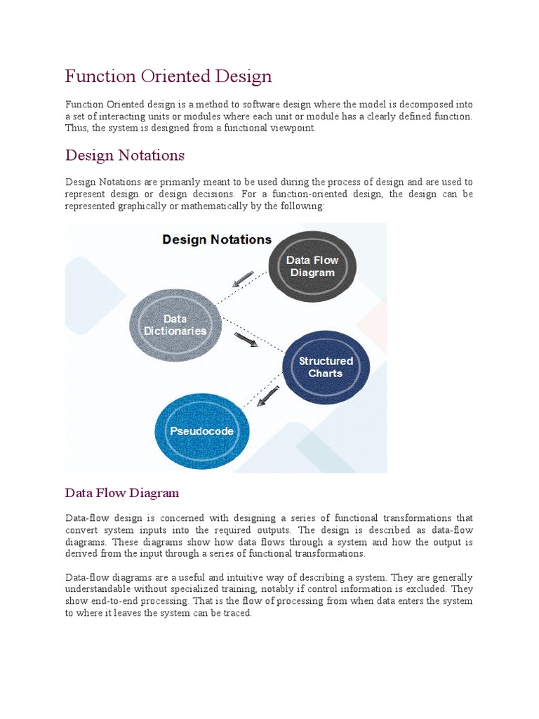 Function Oriented Design Pdf Object Oriented Programming Class Computer Programming 