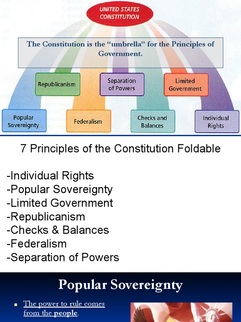 7 Principles Foldable | PDF | Separation Of Powers | Constitution