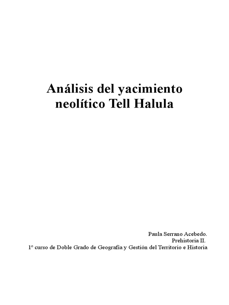 Tell Halula | PDF | Cerámica | Trigo