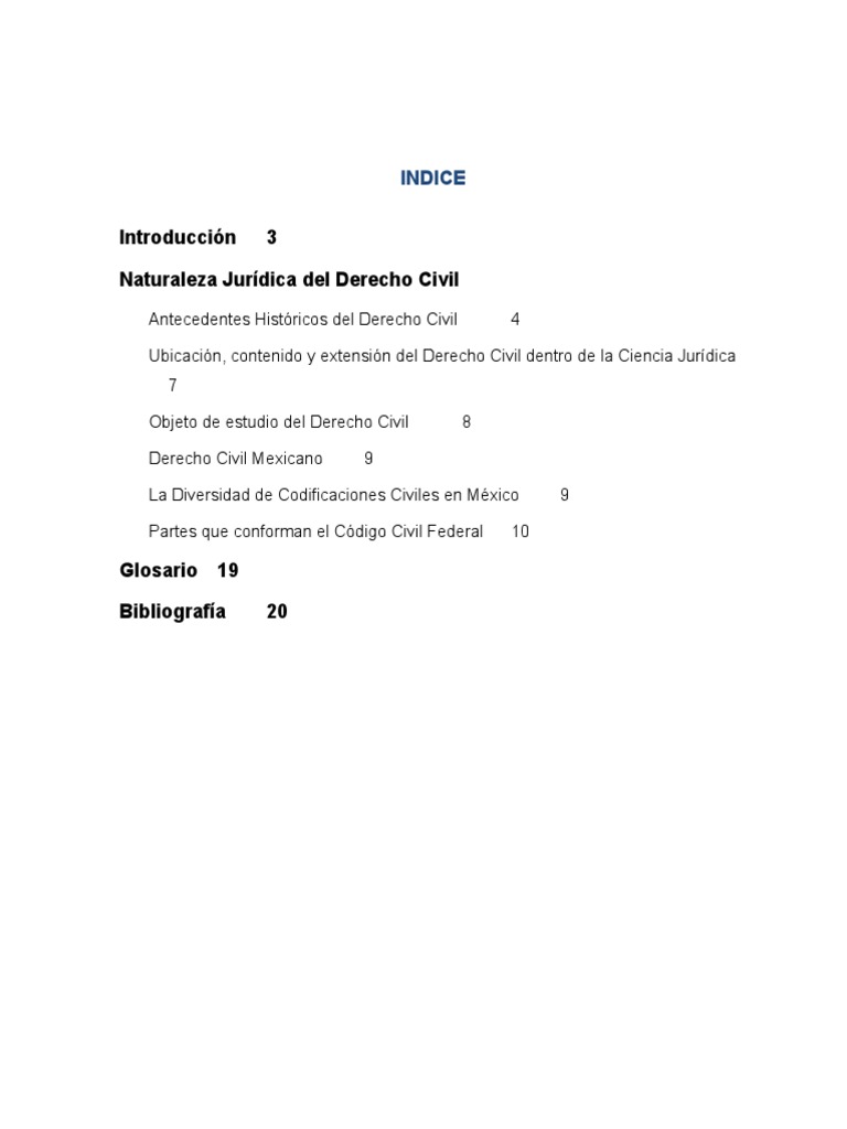 Derecho Civil | PDF | México | Derecho Civil (Common Law)