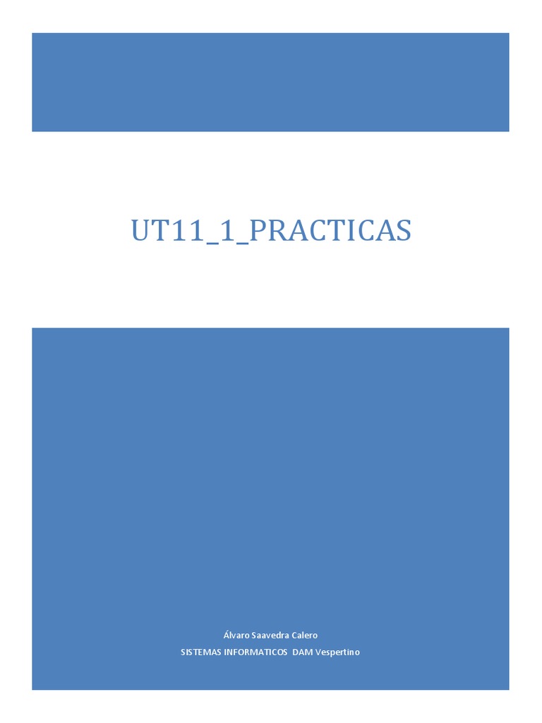 UT11 1 Practicas AlvaroSaavedraCalero | PDF | Archivo de computadora | Directorio (Computación)