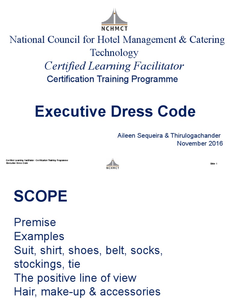 Executive Dress Code Guidelines | PDF | Dress | Clothing