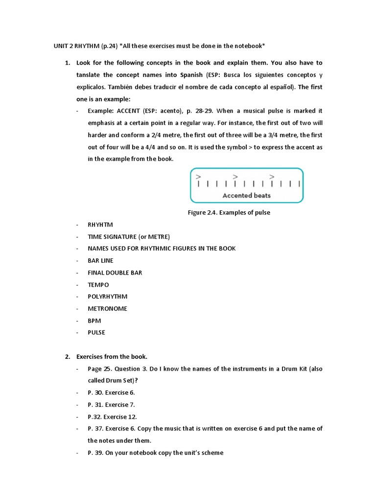 Rhythm Exercises and Concepts Guide | PDF