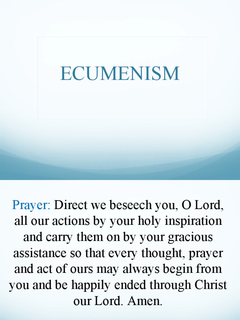 Ecumenism | Download Free PDF | Ecumenism | Catholic Church