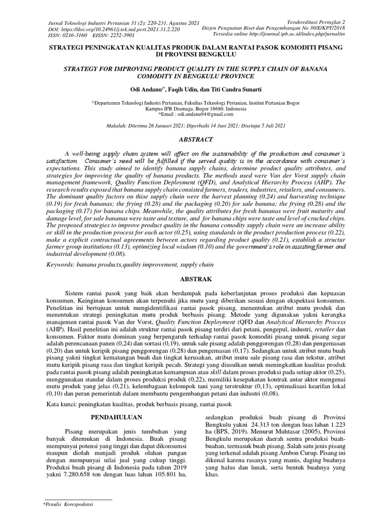 38351-Article Text-154092-2-10-20211110 | PDF | Banana | Tropical Fruit