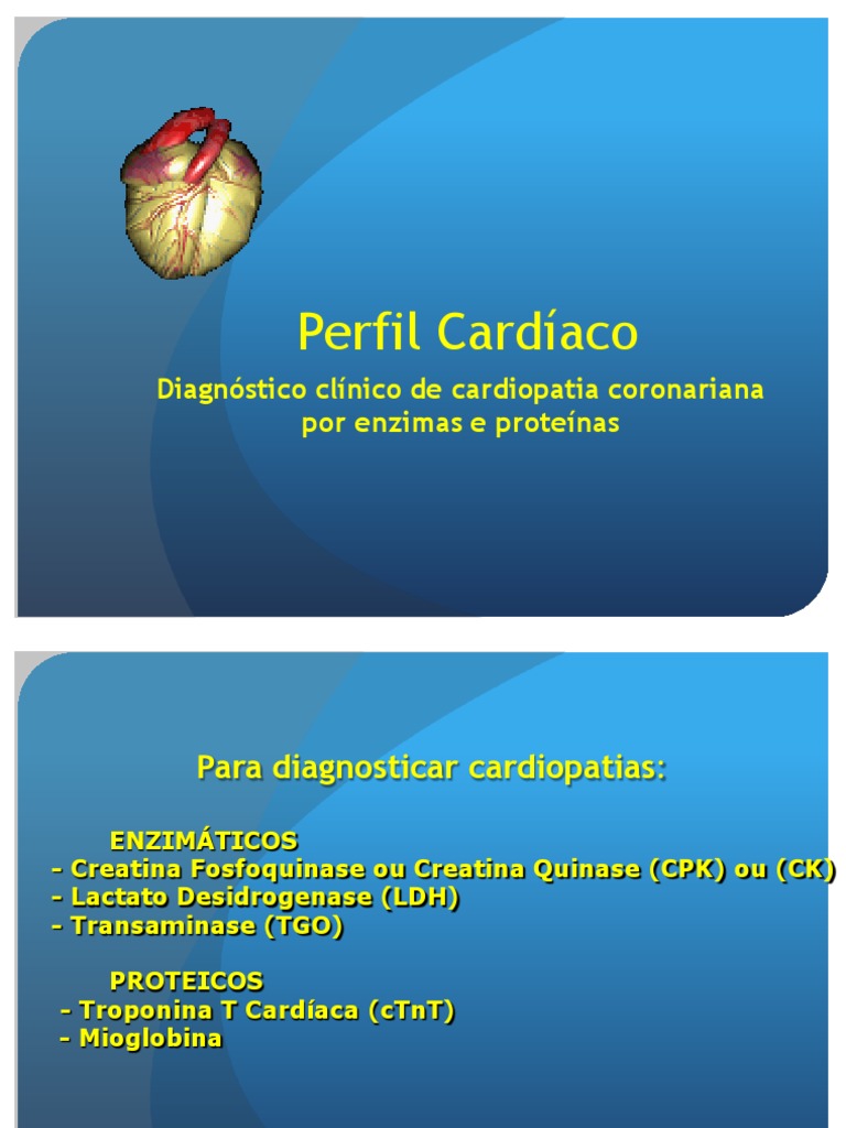 1a Perfil Cardiaco 2022 PDF | PDF | Fisiologia | Enzima