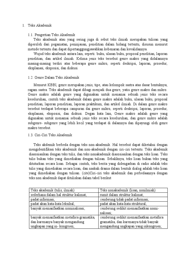 Teks Akademik | PDF