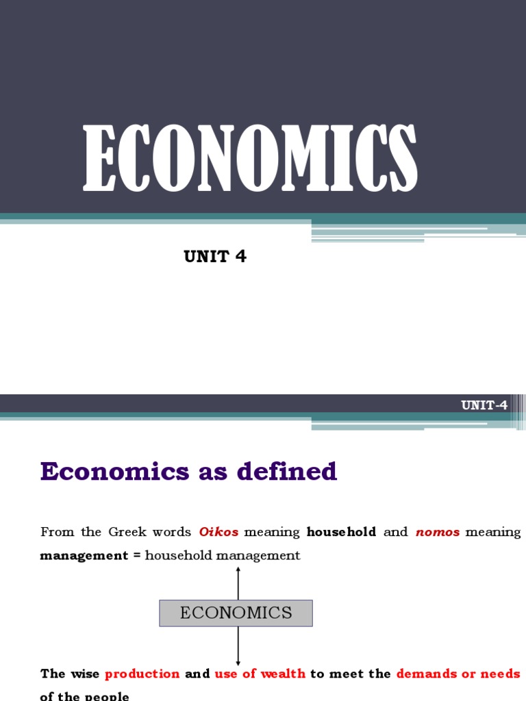 Understanding Economics: Key Concepts and Types | PDF | Cost Of Living ...