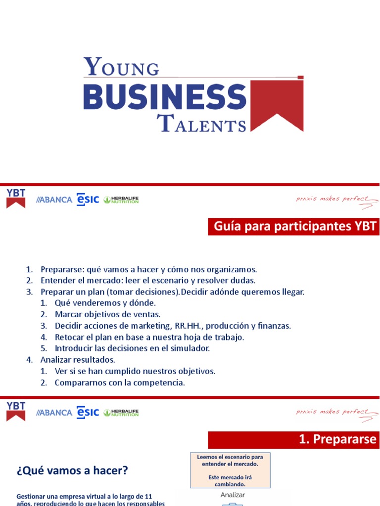 Guía para Gestionar Empresa Virtual YBT | PDF | Mercado (economía ...