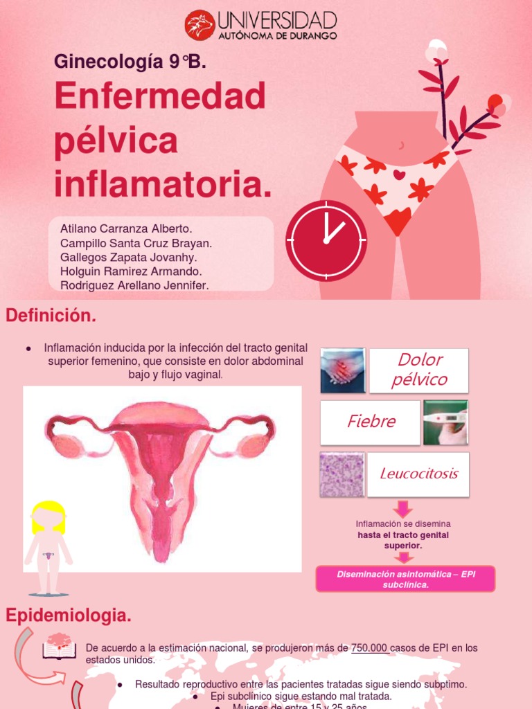 Enfermedad Pélvica Inflamatoria: Causas, Síntomas, Diagnóstico y Tratamiento | PDF | Infección ...