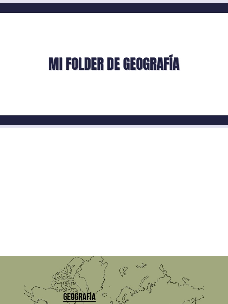 Mi Folder de Geografía II | PDF | Océanos | Río