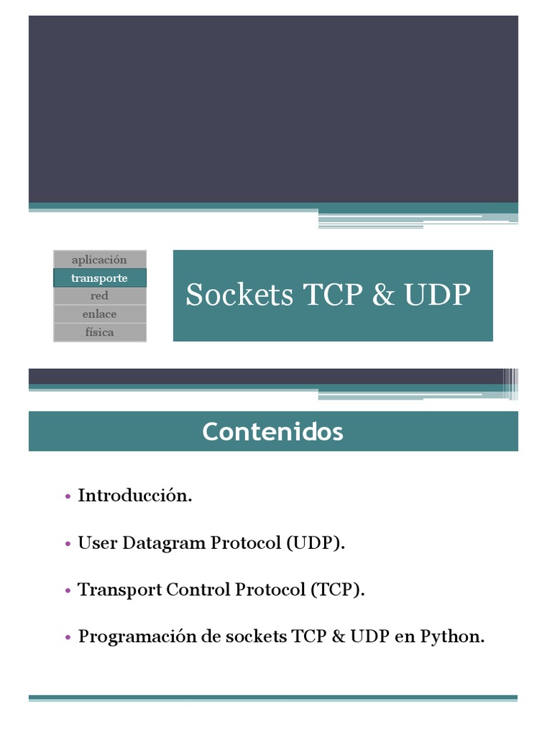 Socket | PDF | Protocolo de Control de Transmisión | Zócalo de red