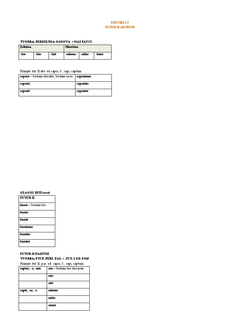 Lekcija 5 Gramatika | PDF