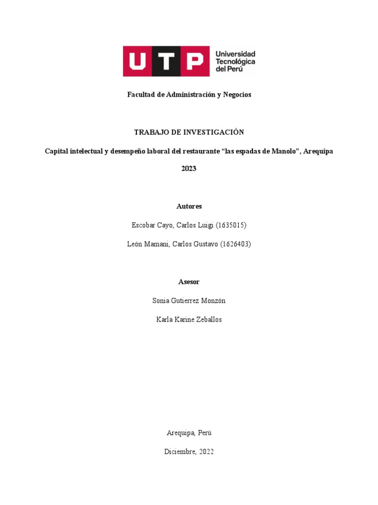 Avance de Proyecto Final 1 | PDF | Perú