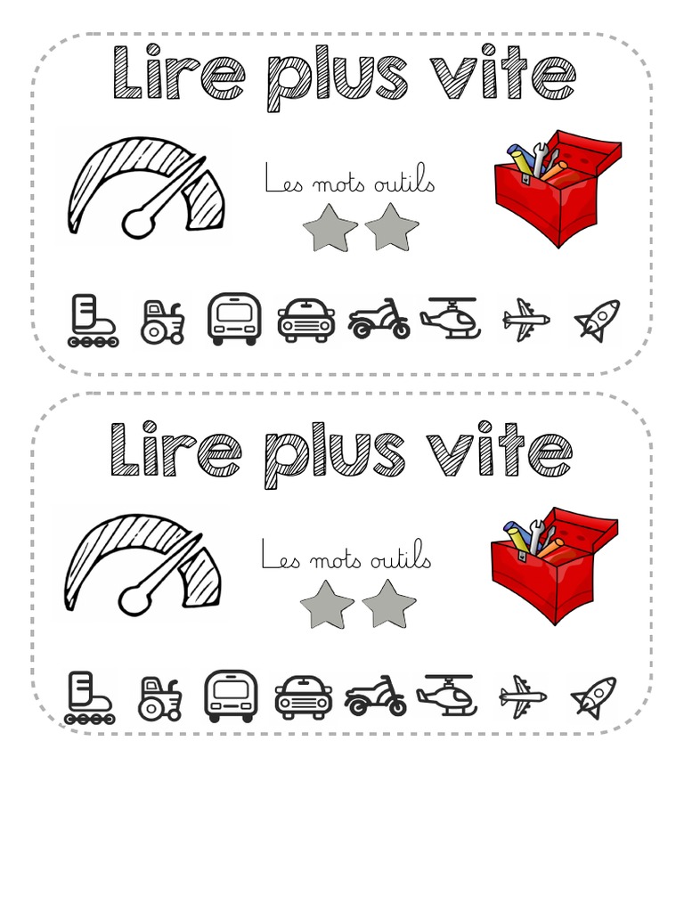 Fluence Mots Outils CP 2 | PDF