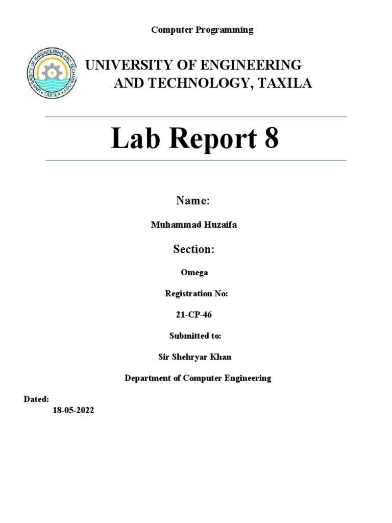 LAB 6 Task (21-CP-46) - 220525 - 223345 | PDF | Namespace | Computer Program
