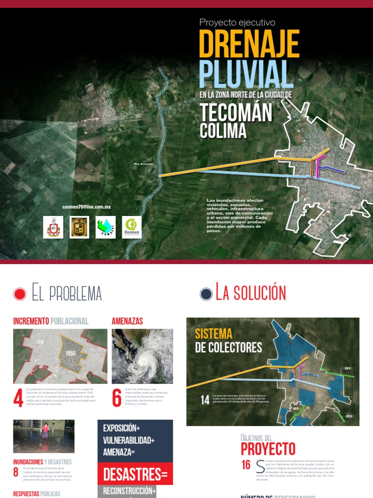 Drenaje Pluvial en Tecomán: Proyecto Urgente | PDF | Inundar | Lluvia