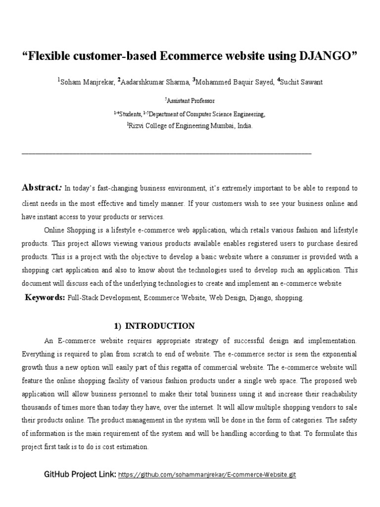 Django E-commerce Website Guide | PDF | E Commerce | Web Server