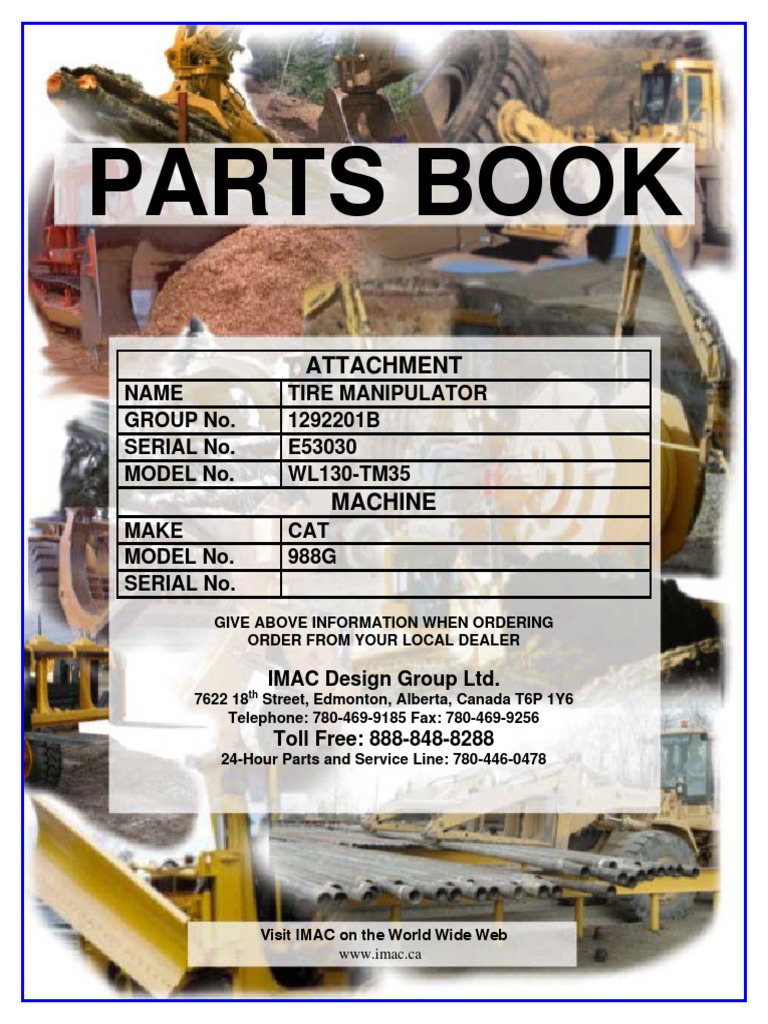 Catalogo Manipulador 988 Imac | PDF | Mechanical Engineering | Manufactured Goods