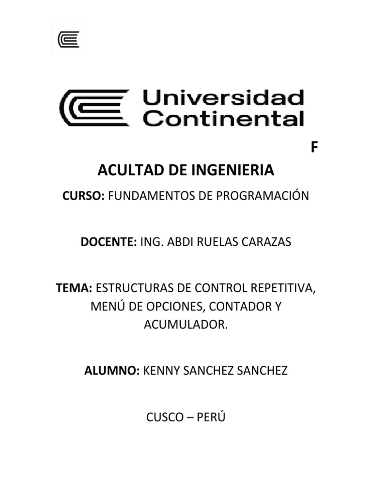 Producto Academico 2 Fundamentos de Programacion | PDF | Ingeniería Informática | Ciencias de la ...