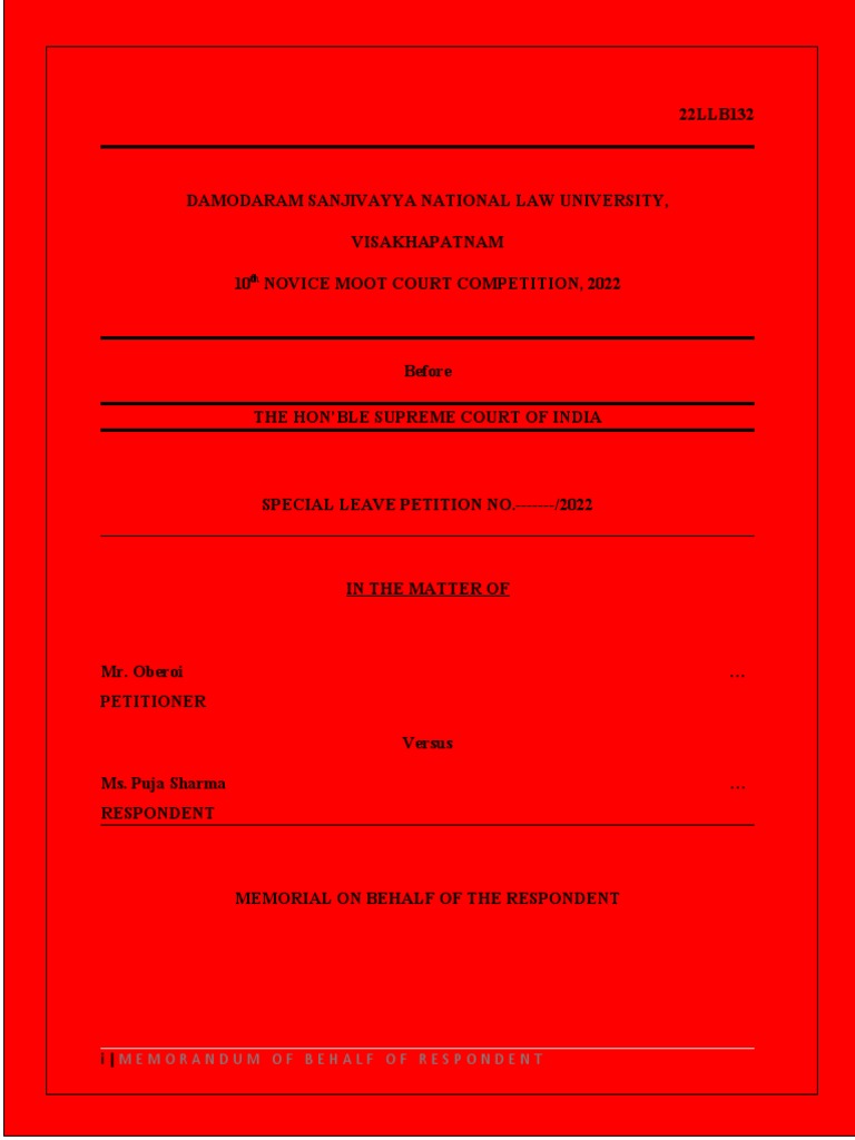 22llb132 Respondent | PDF | Negligence | Damages