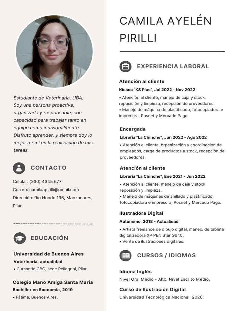 CV Camila Último | PDF | Business | Informática