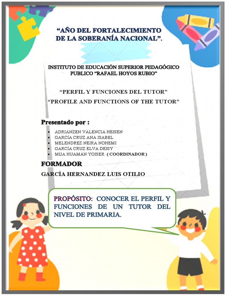 Perfil y Función Del Tutor - Clase #03 | PDF | Maestros | Aprendizaje