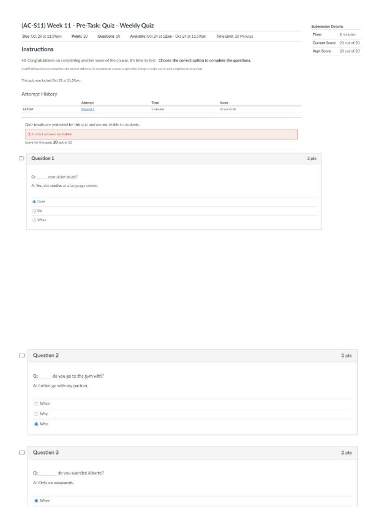 (AC-S11) Week 11 - Pre-Task Quiz - Weekly Quiz | PDF