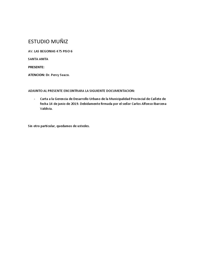 Formato de Cargo | PDF