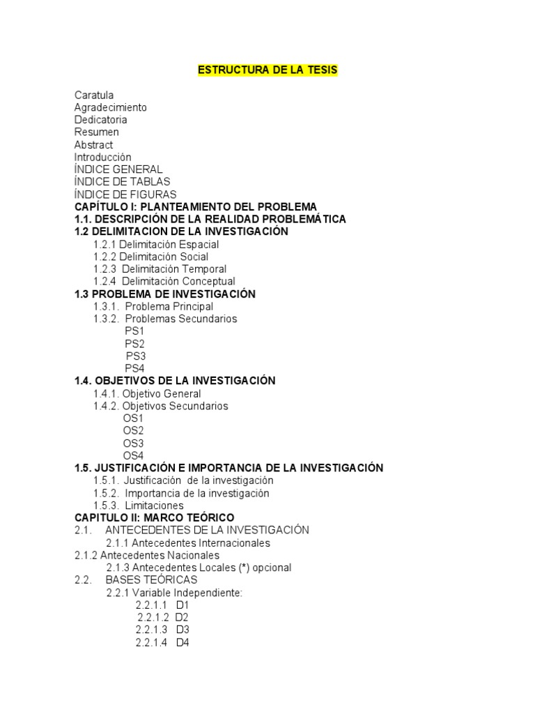 Estructura de La Tesis | PDF | Business | Procesos de negocio