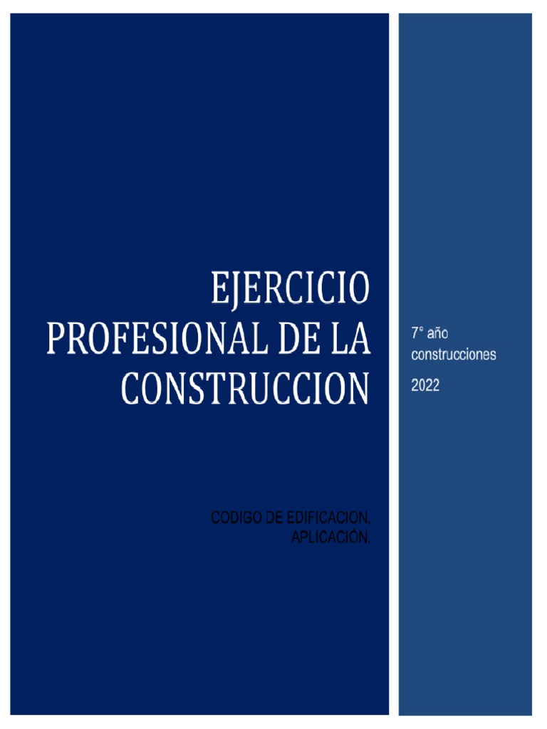 ACT1 - Codigo de Edificacion | PDF
