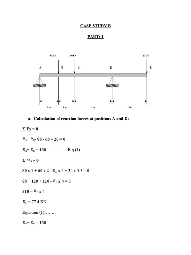 Case Study B | PDF | Structural Engineering | Mechanics