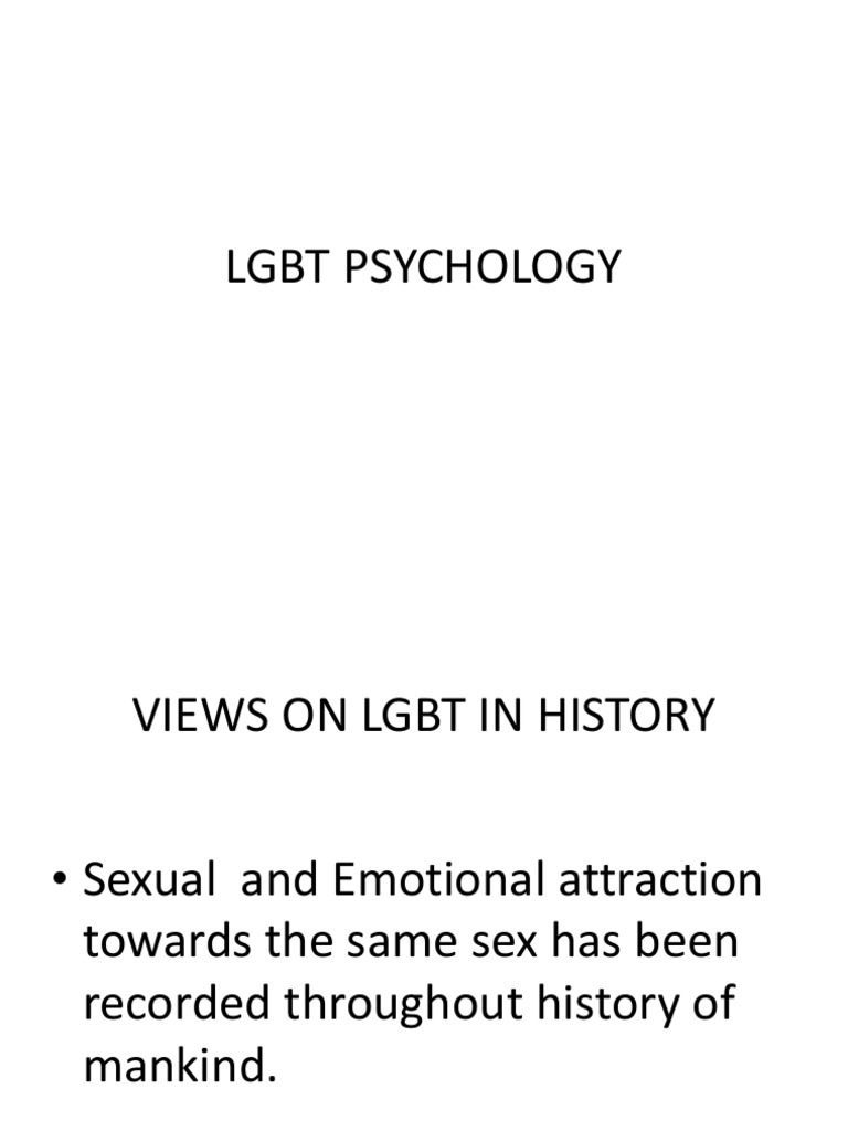 LGBT Psychology | PDF