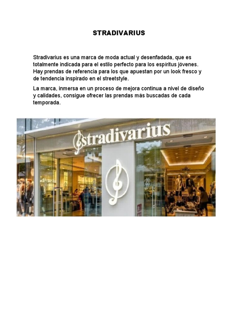 Stradivarius | PDF | Marketing | Marca
