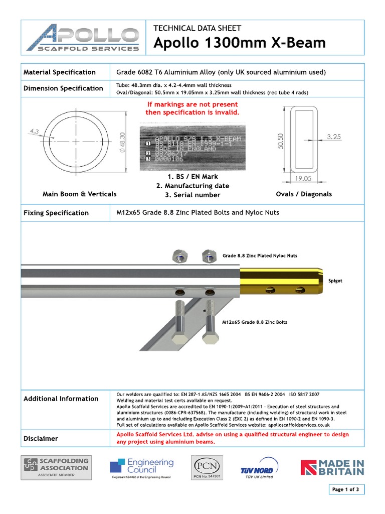 1300xbeam Techsheet | PDF