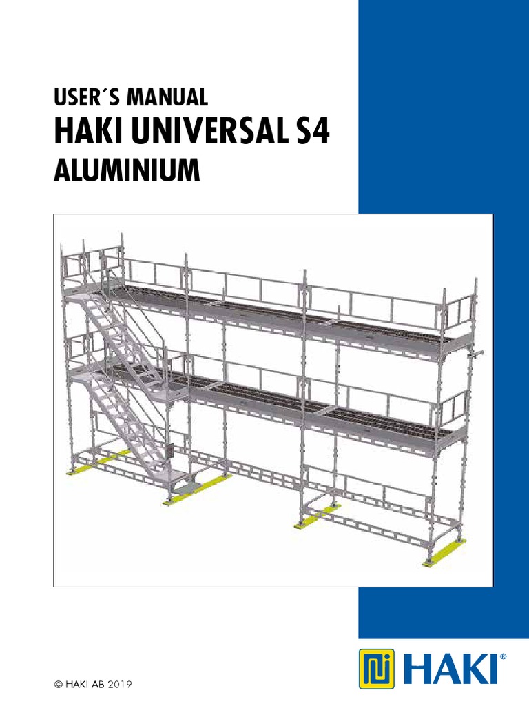 Manual - HAKI Universal S4 AL - INT | PDF | Scaffolding | Stairs