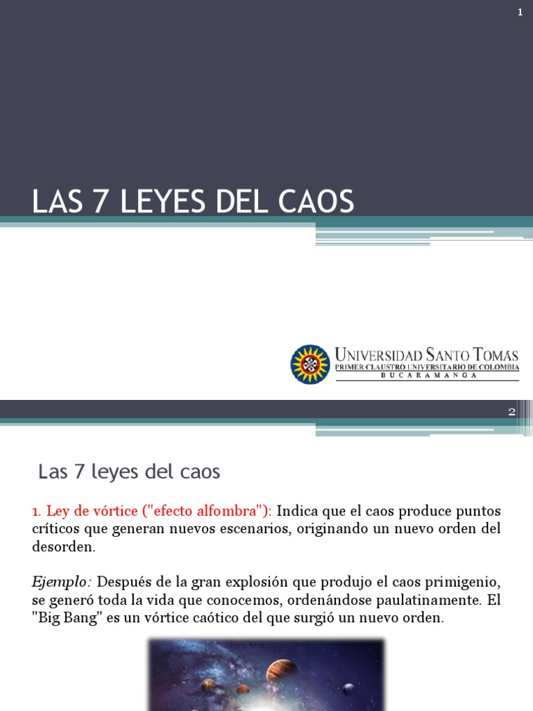 Las 7 Leyes Del Caos | PDF | Teoría del caos | Fractal